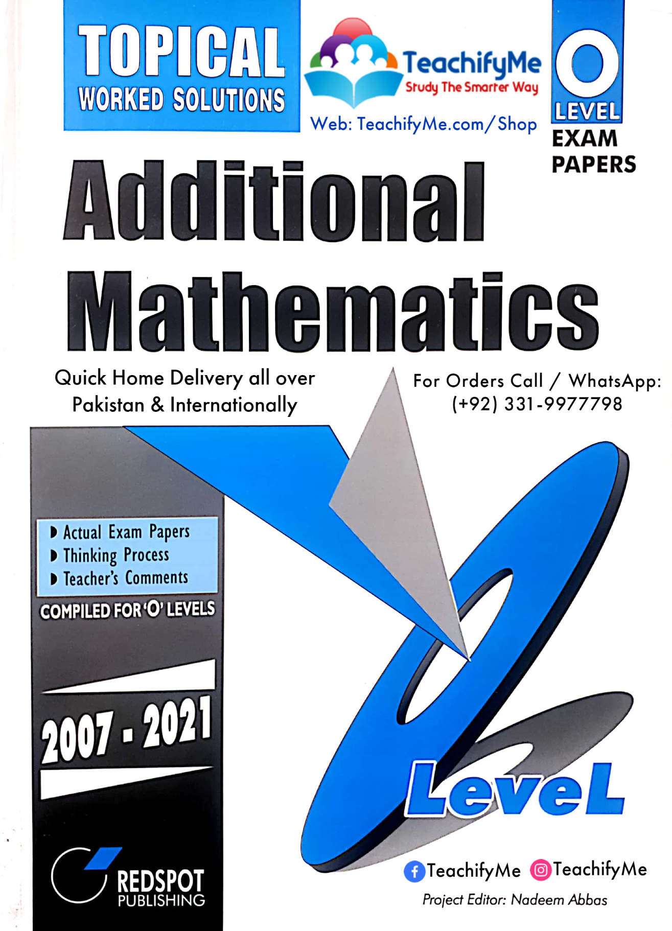 Cambridge O Level Additional Mathematics Topical 4037 Redspot 2022
