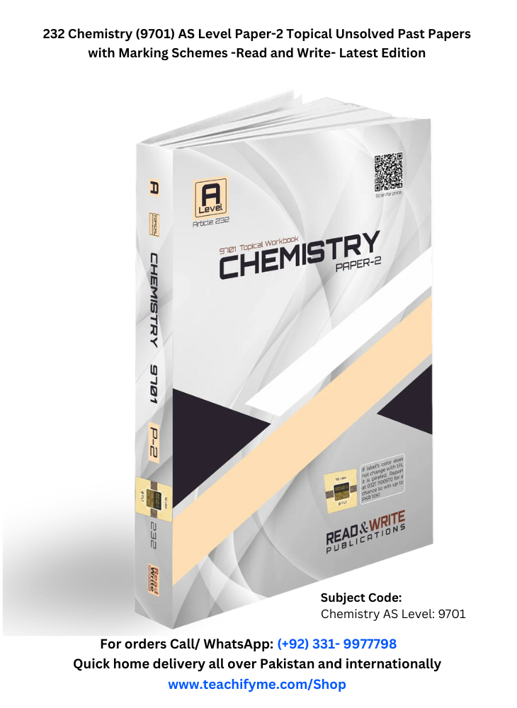 Chemistry AS Level (9701) Paper-2 Topical Workbook-Unsolved Past Papers ...